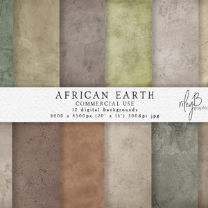 African Earth Textures African Color Palette Earth Tone - Etsy