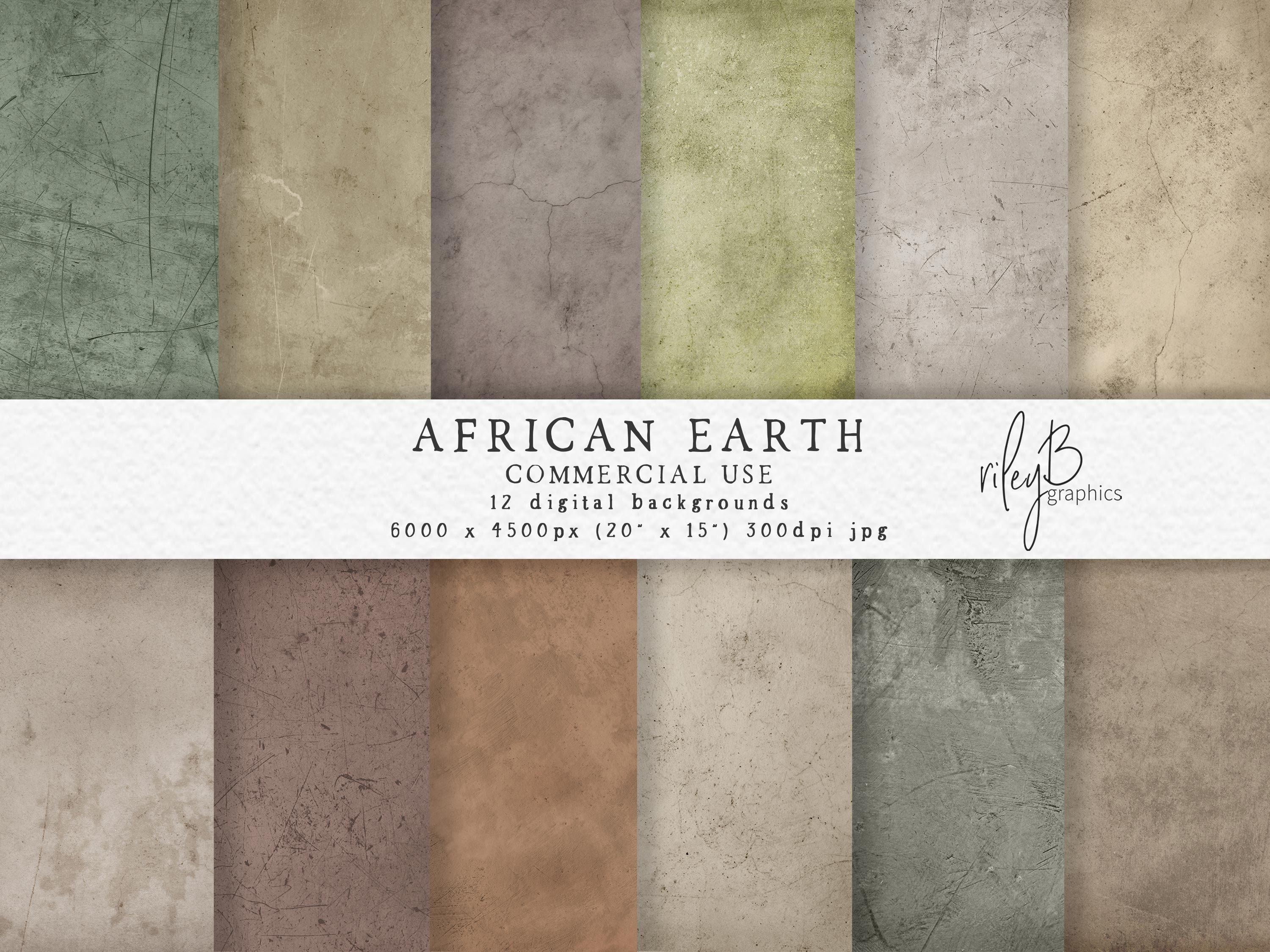 African Earth Textures African Color Palette Earth Tone - Etsy