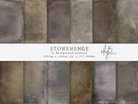 Stonehenge Textures Daguerreotype Textures Grey Tin Type - Etsy