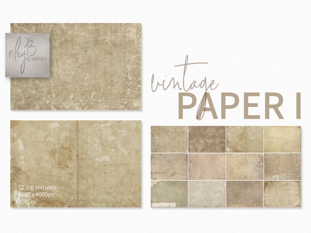 Vintage Paper Backgrounds - Antique Paper Textures - Old Paper ...