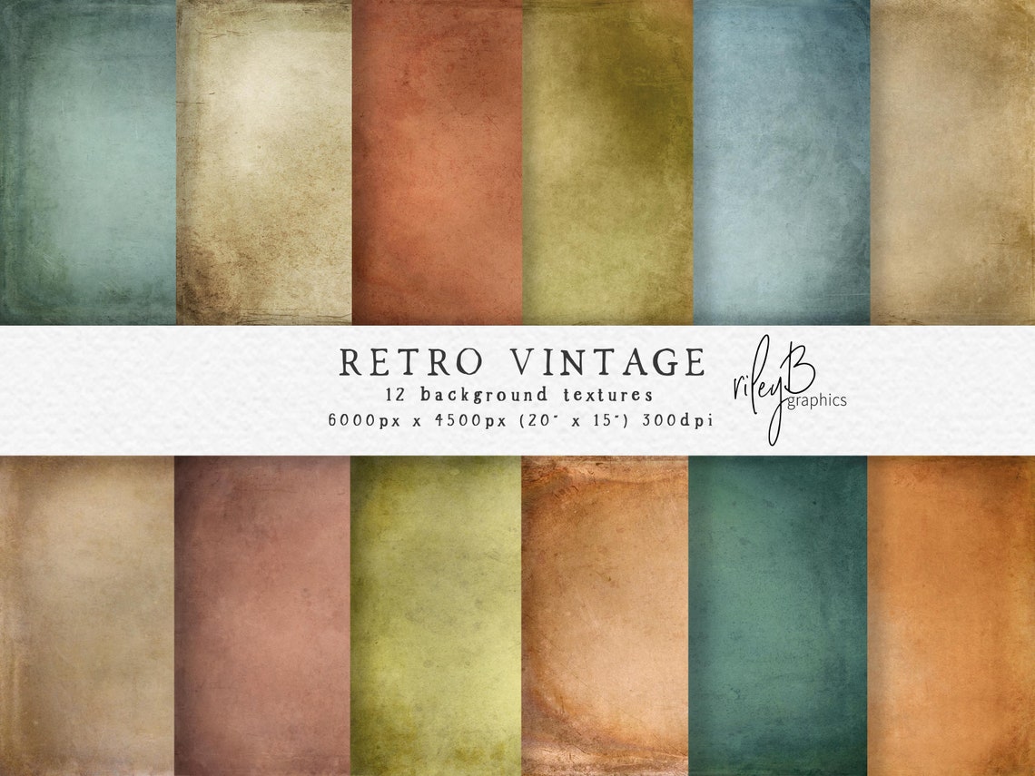 Retro Vintage Textures Vintage Color Backgrounds Retro - Etsy