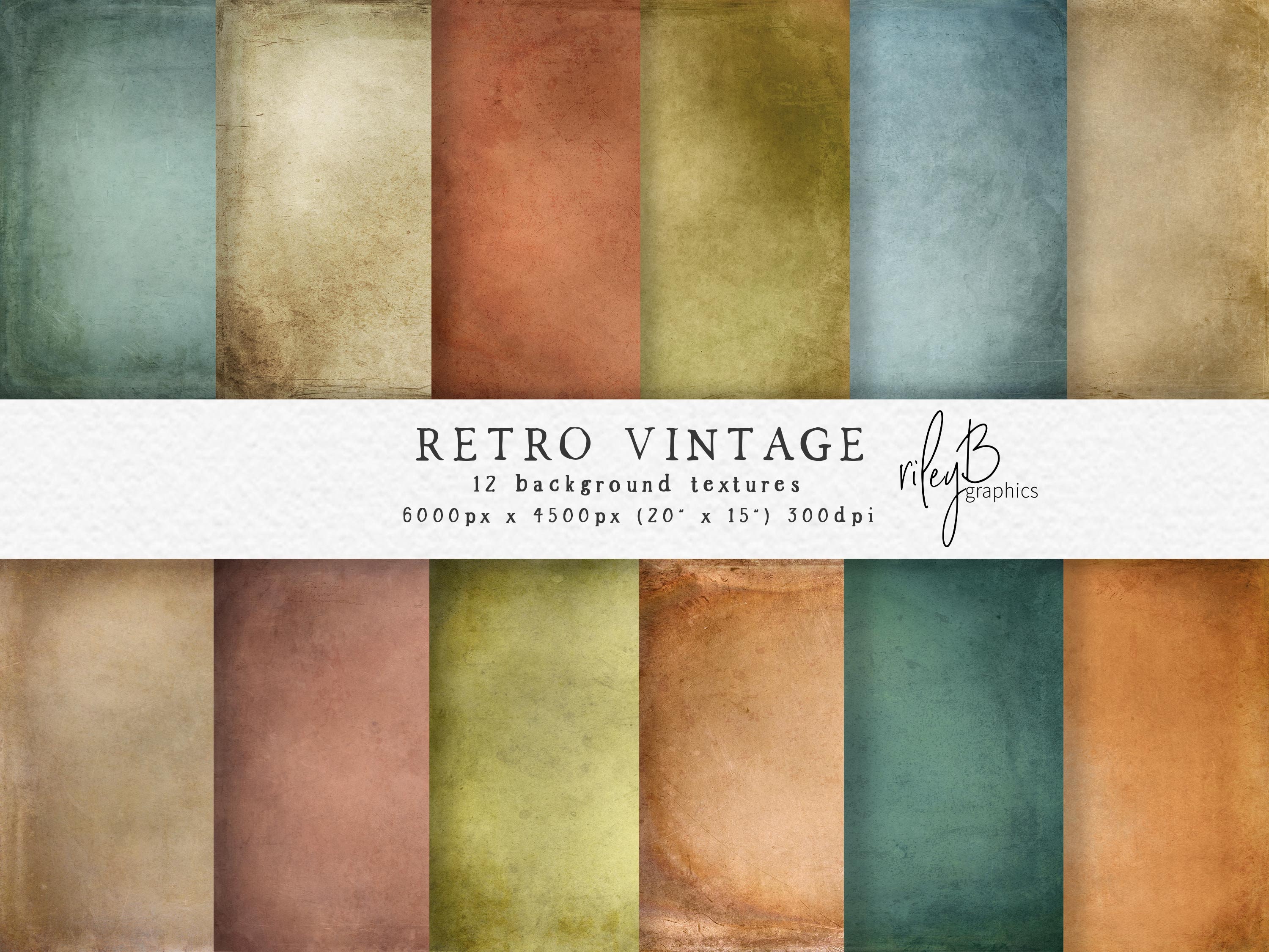 Retro Vintage Textures Vintage Color Backgrounds Retro - Etsy