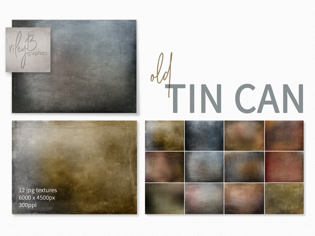 Old Tin Can Textures - Rusty Colored Backgrounds - Old Metal Colored ...
