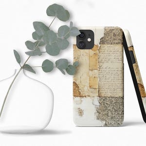 Umber Venetian Scripts - Aged Paper Collage - Vintage Writing Textures ...