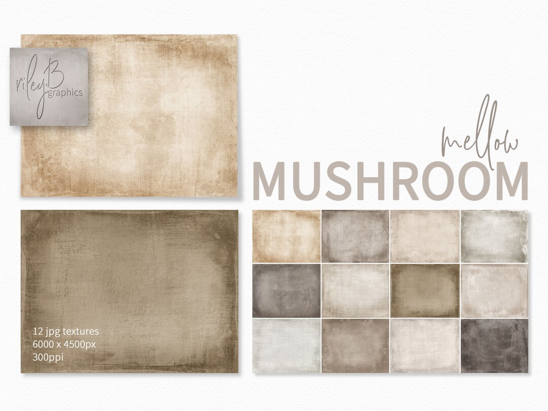 Mellow Mushroom Digital Textures - Mushroom Colored Texture Backgrounds ...