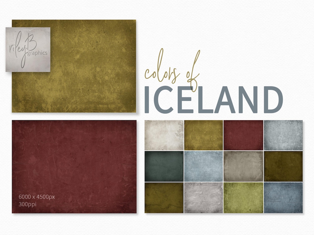 Colors of Iceland – Moody Textures – Earthy Red Green Blue and Grey ...
