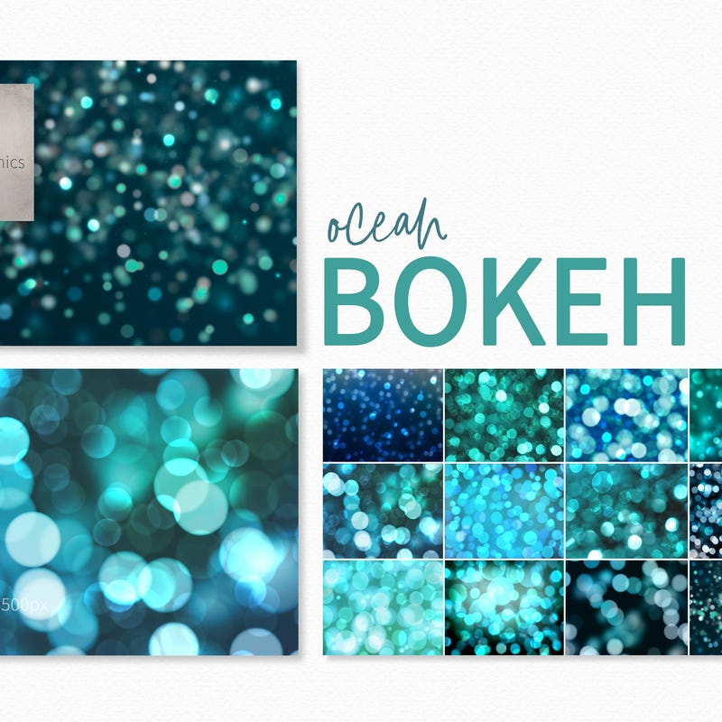 Blue Bokeh - Etsy