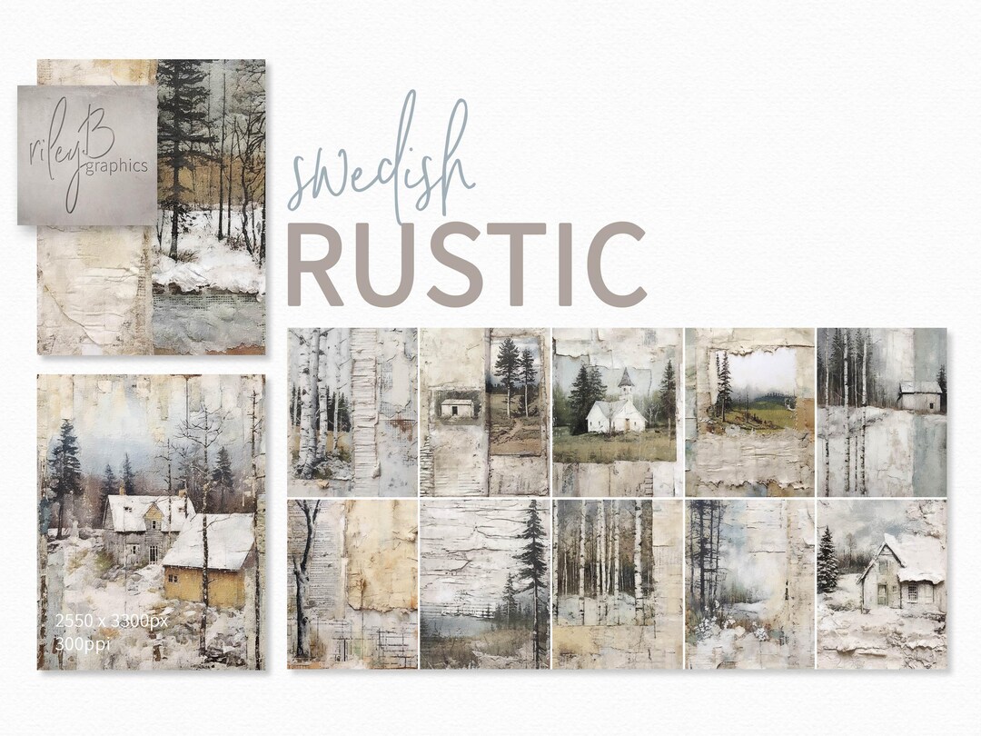 Swedish Rustic - Nordic Countryside Textures - Weathered Cottage Scenes ...