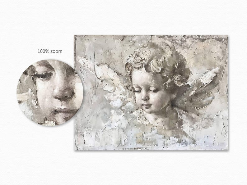 Chubby Cherubs – Vintage Angelic Portraits in Soft Neutral Tones ...