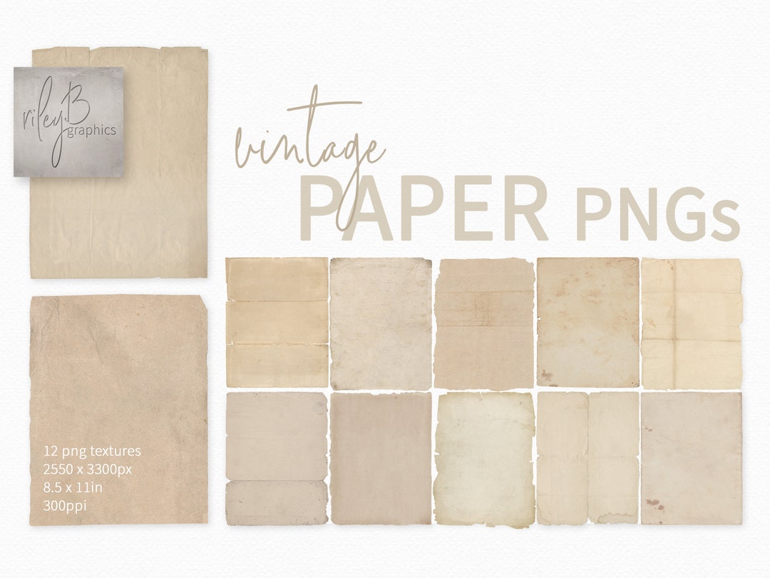 Vintage Paper Pngs - Digital Grunge Paper - Images of Old Paper ...