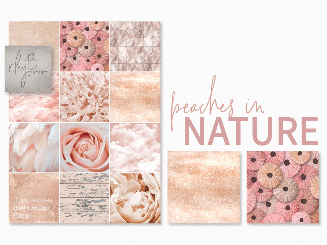 Peaches in Nature Textures - Peach Digital Textures - Peach Backgrounds ...