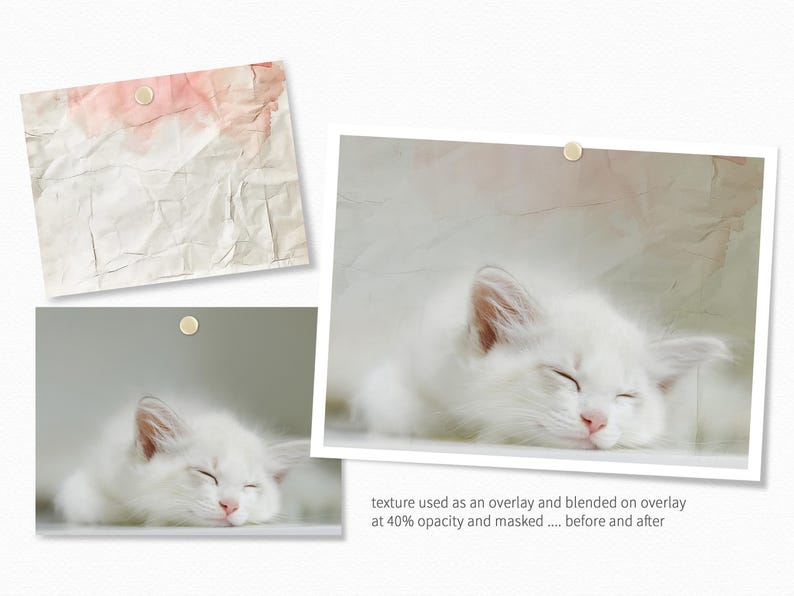Soft Pink Stains – Light Blush Watermarks on Wrinkled Paper – Faded ...