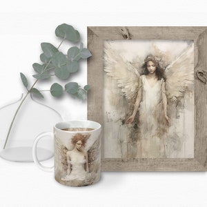 Ivory Angels - Ethereal Vintage Art - Soft Grunge Guardian Angel ...