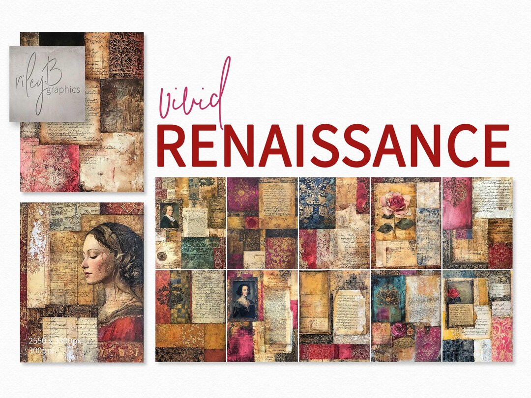Vivid Renaissance - Colorful Renaissance Themed Textures and Portrait ...