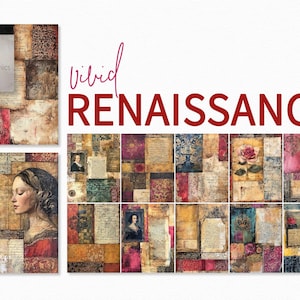 Vivid Renaissance – Vintage Renaissance Collage Art – Antique ...