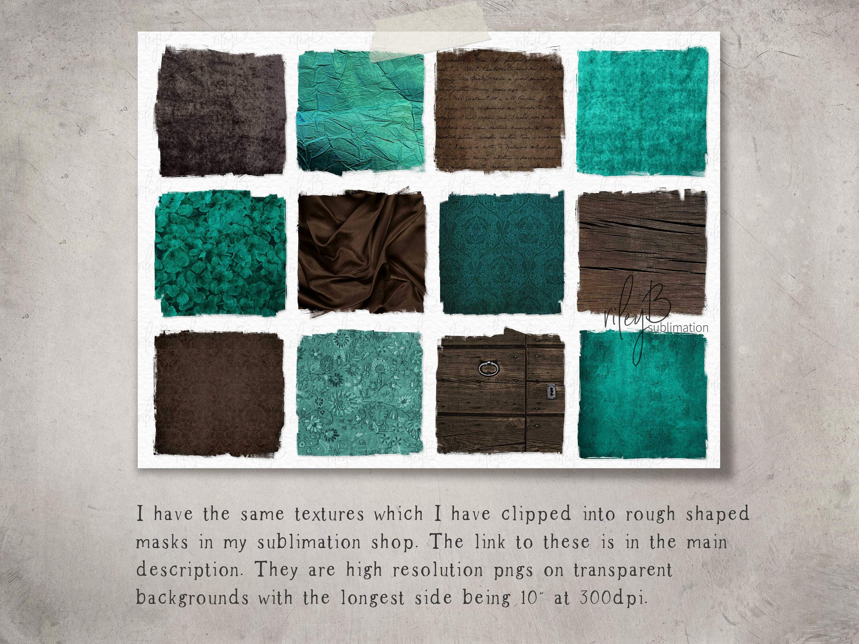 Chocolate and Turquoise Textures Brown Digital Paper - Etsy