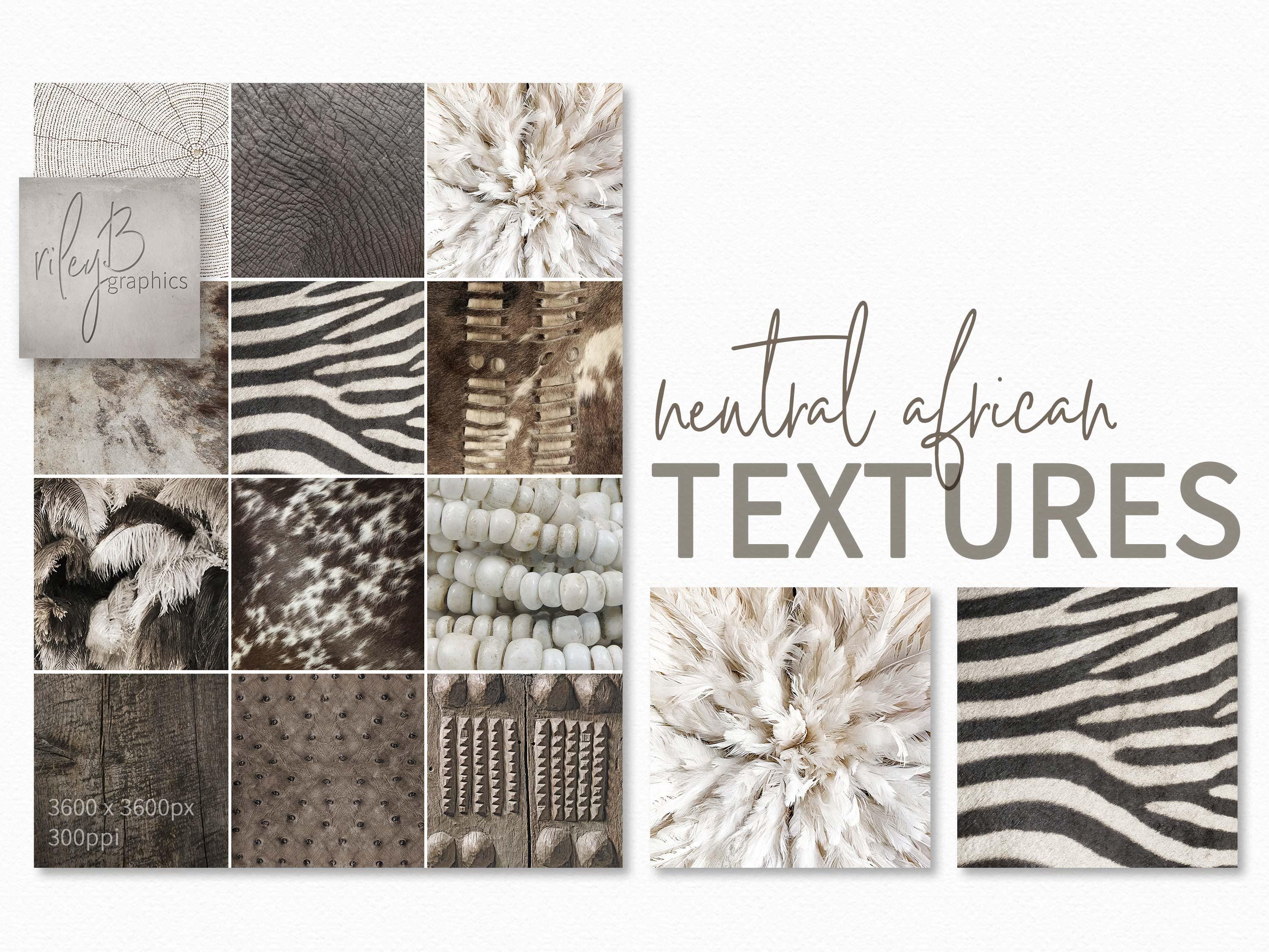 Neutral African Textures – Tribal Surface Patterns – Animal Hide ...