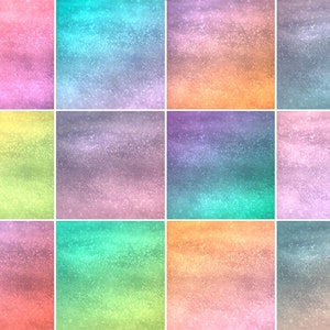 Rainbow Shimmers – Pastel Ombre Glitter Backgrounds – Soft Sparkle ...