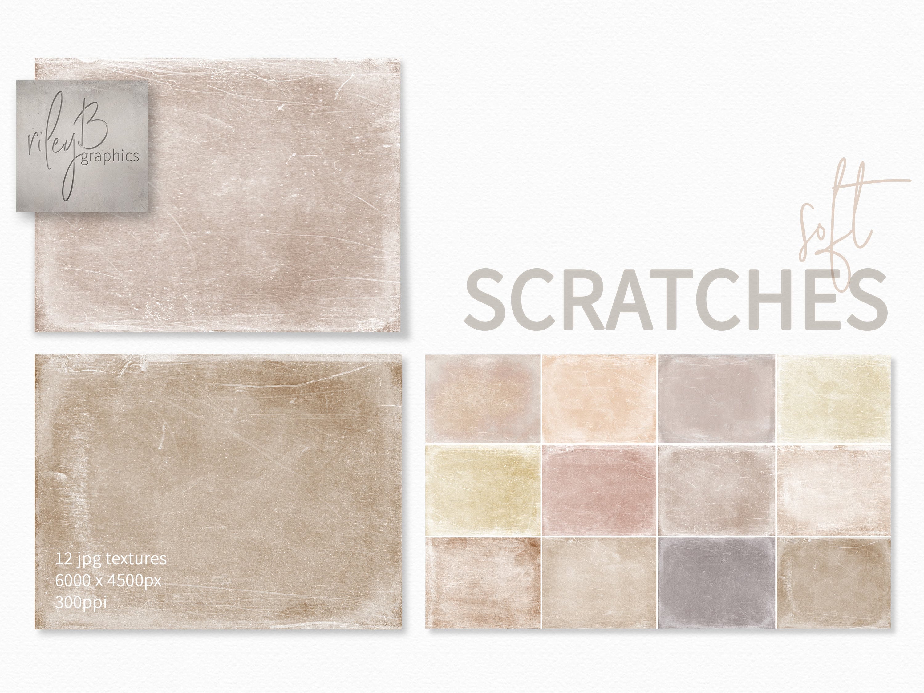 Soft Scratches Textures Neutral Colored Backgrounds - Etsy