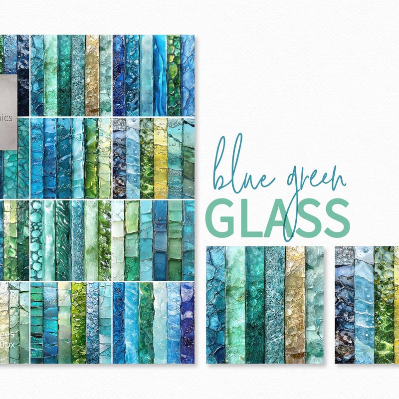 Bubble Blue Glass - Etsy