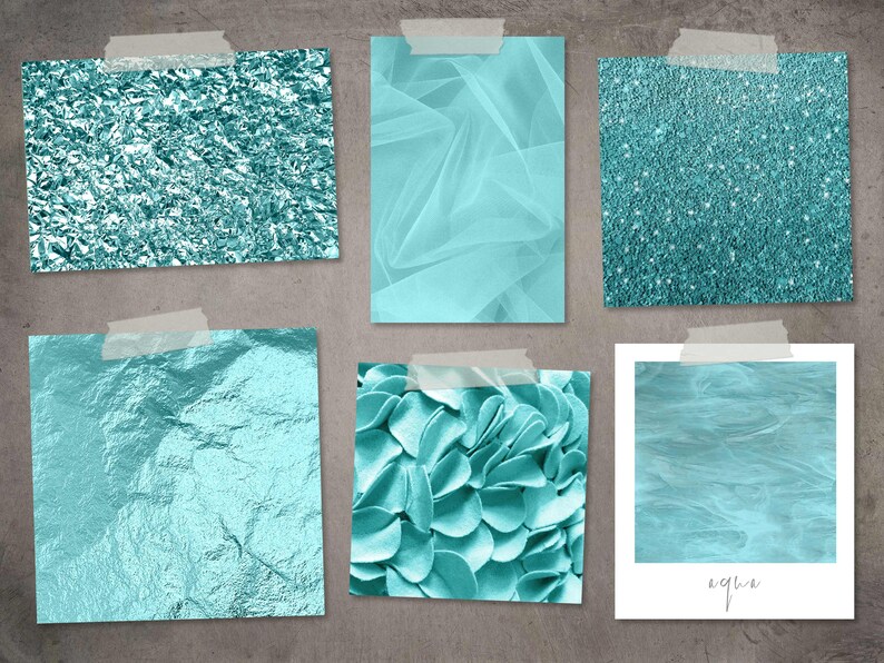 Aqua Textures Aqua Digital Papers Aqua Blue Scrapbooking - Etsy