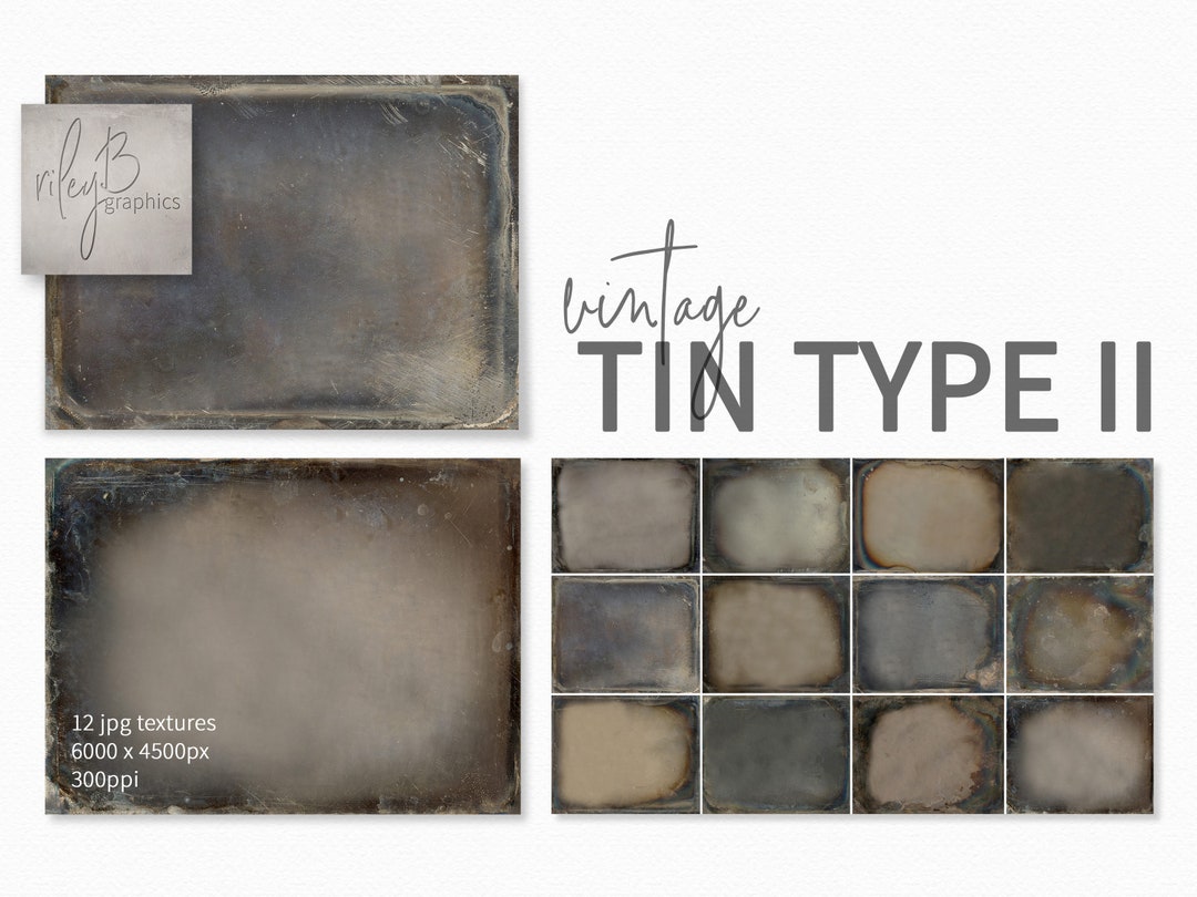 Vintage Tin Type II Textures - Warm Tone Vintage Tin Types ...