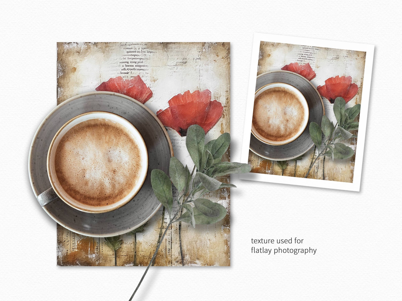 Rustic Poppies – Vintage Field Floral Art – Red Wildflower Meadow ...