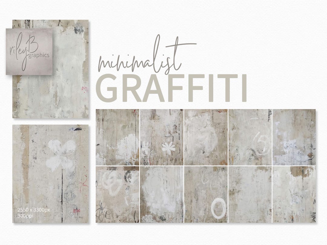 Minimalist Graffiti - Urban Wall Texture - Neutral Grunge Aesthetic ...
