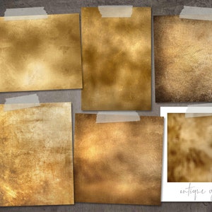 Antique Gold Digital Textures Old Gold Backgrounds Aged | Etsy