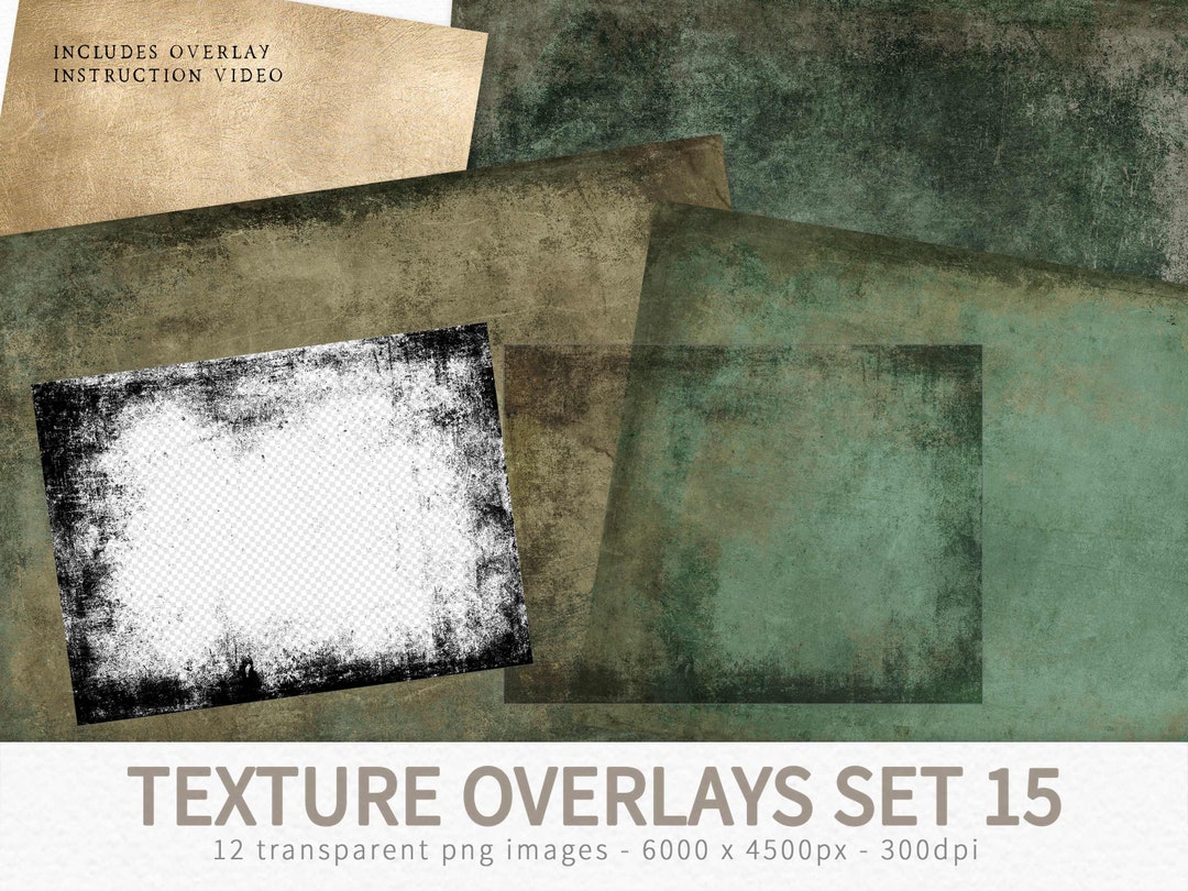 Texture Overlays Set 15 - Transparent Grunge Overlays - Texture ...