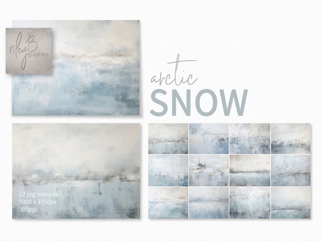 Arctic Snow Textures - Soft Blue Grey Textured Backgrounds - Pale Blue ...