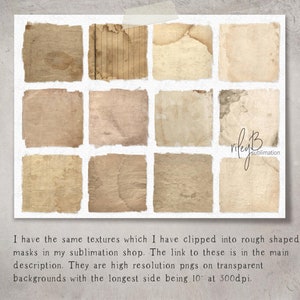 Vintage Stained Paper 1 - Aged Paper Textures - Grunge Creases and ...