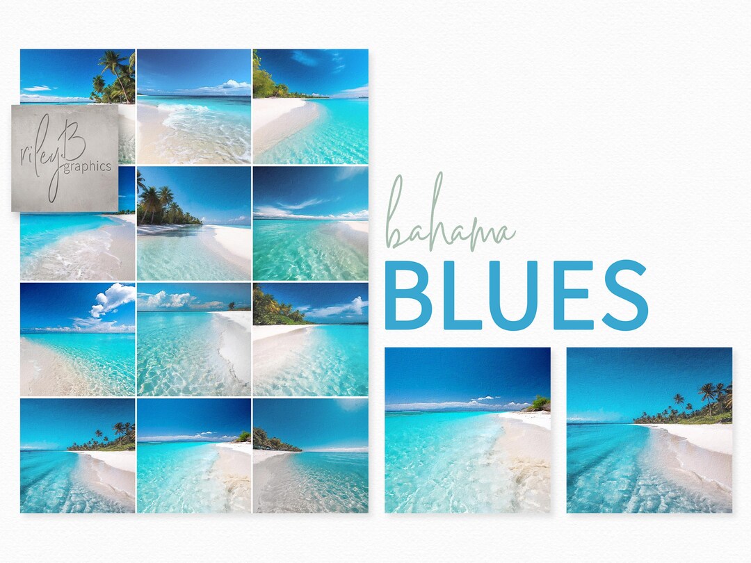 Bahama Blues – Turquoise Lagoon Beaches – Shallow Tropical Shorelines ...
