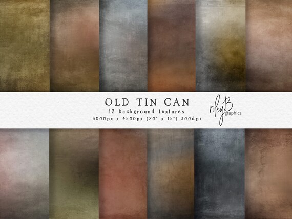 Old Tin Can Textures Rusty Colored Backgrounds Old Metal - Etsy