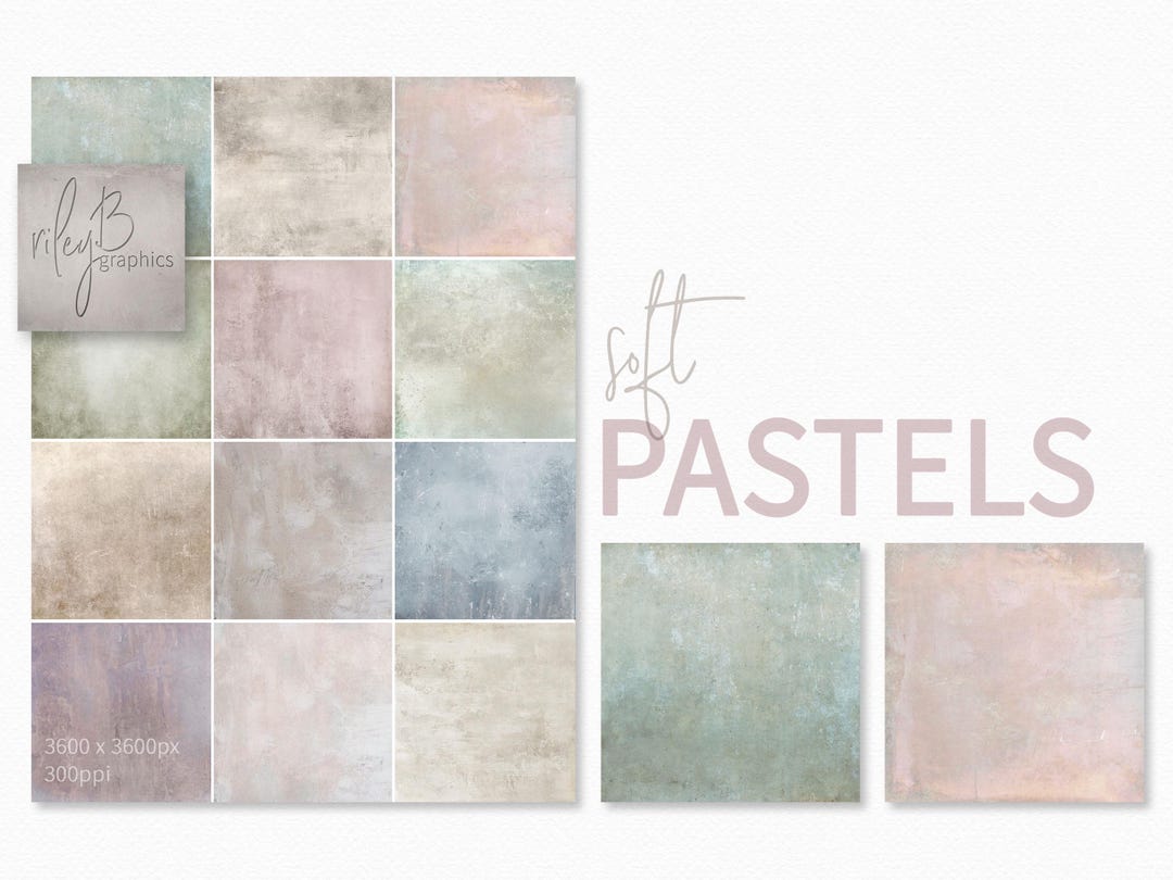 Soft Pastels – Gentle Pastel Textured Backgrounds – Faded Pink and Blue ...