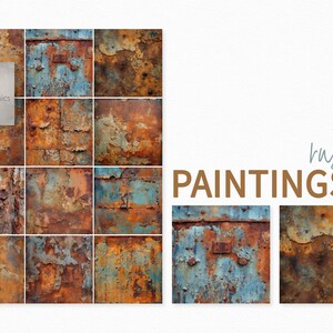 Rust Paintings 1 Textures - Rust Backgrounds - Rust Digital Papers ...