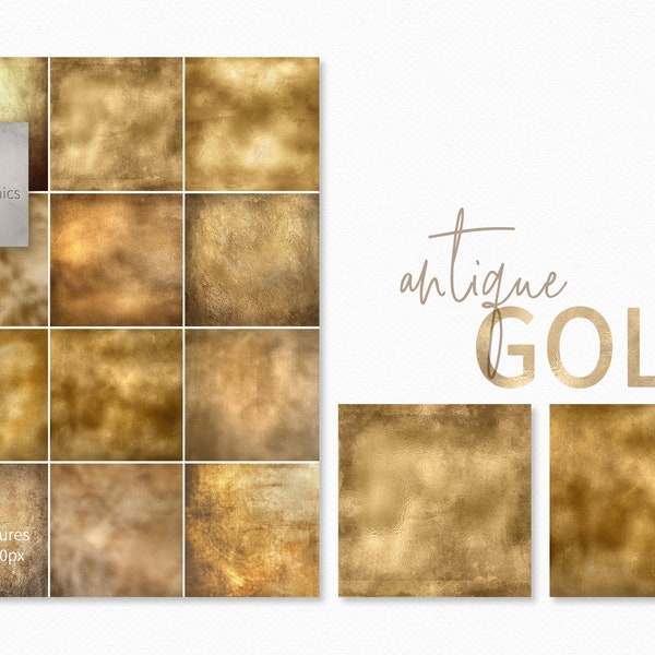 Gold Digital Papers - Etsy