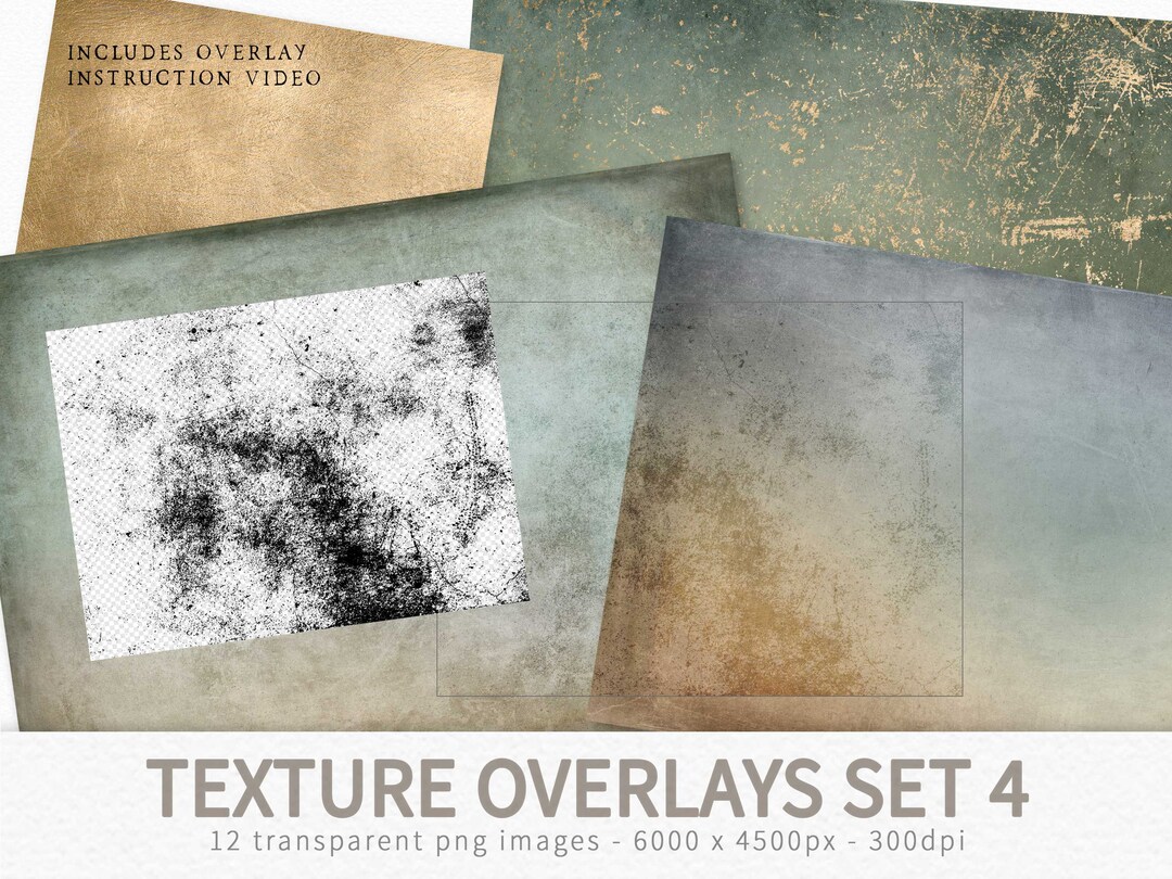 Texture Overlays Set 4 - Transparent Grunge Overlays - Texture Clipping ...