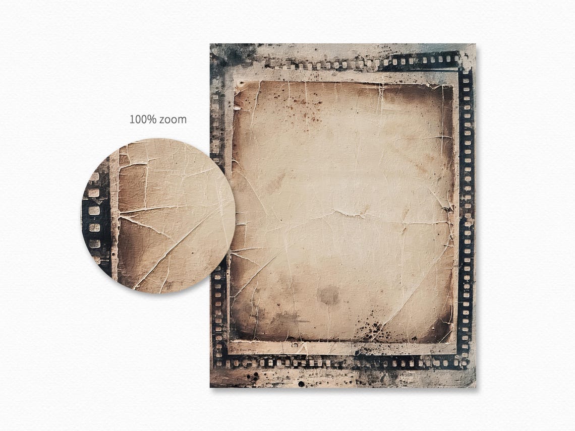 Nostalgic Film – Vintage Distressed Negative Frame Textures – Aged ...