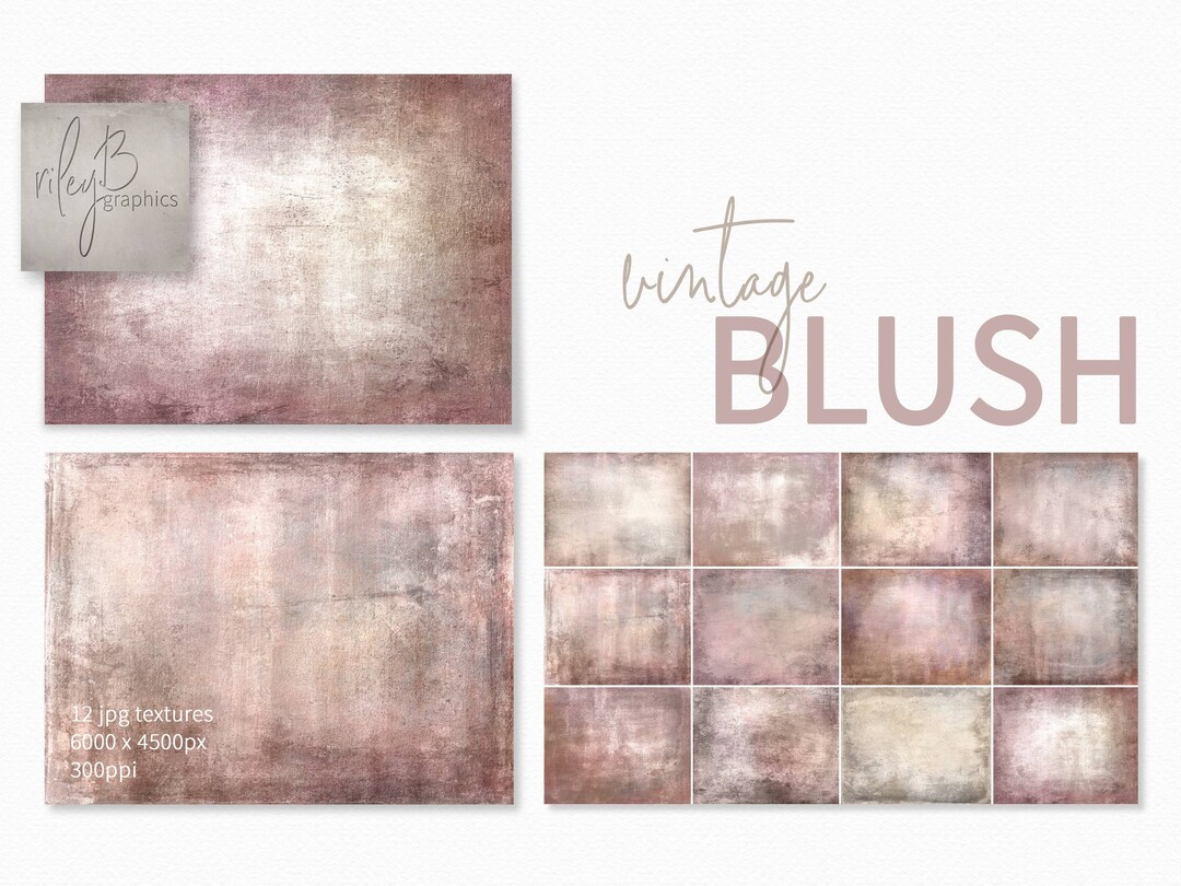 Vintage Blush Textures - Grunge Blush Colored Backgrounds - Dusty Pink ...