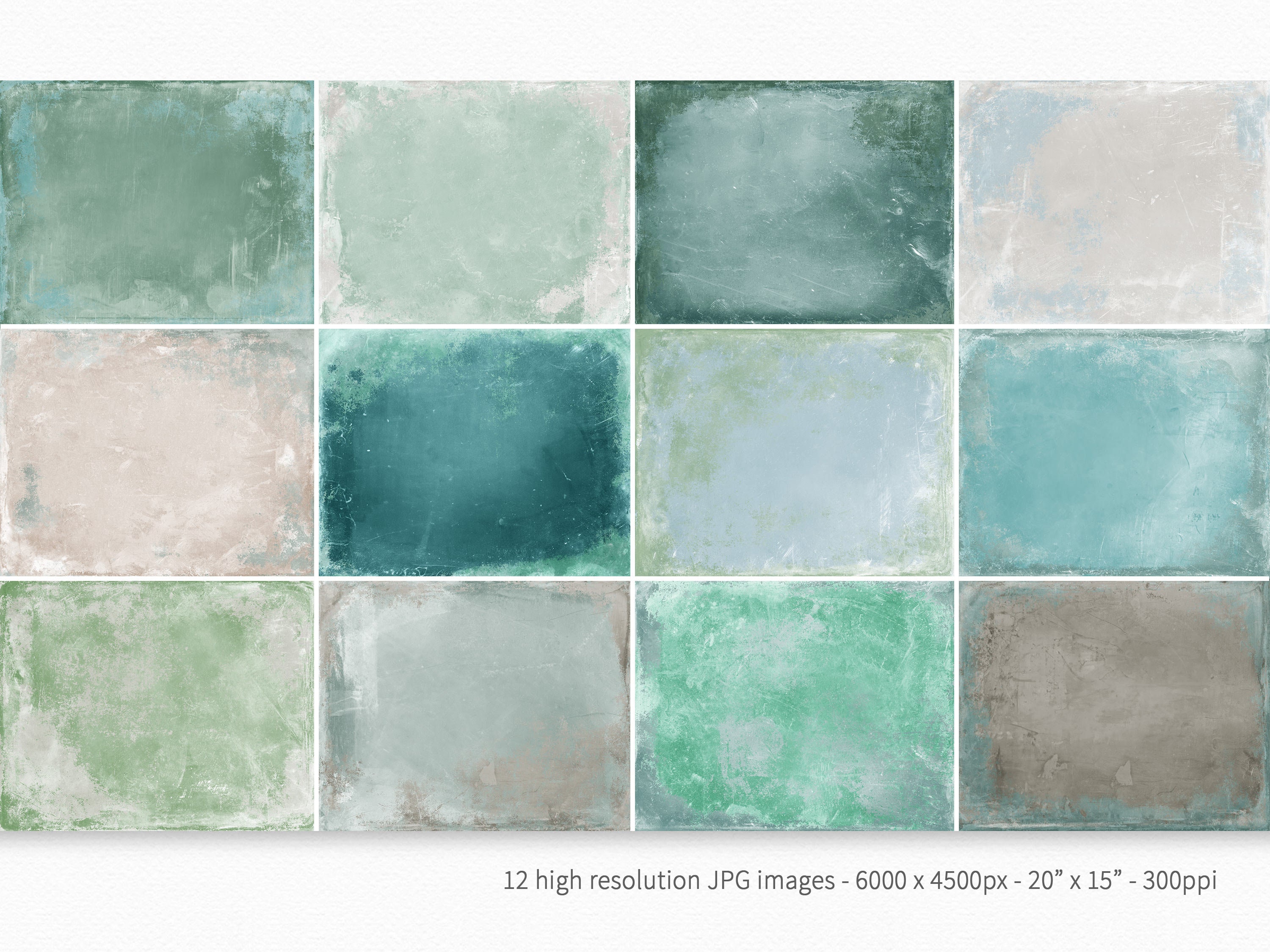 Sandy Aquas – Weathered Aqua Texture Set – Soft Coastal Blue Overlays ...