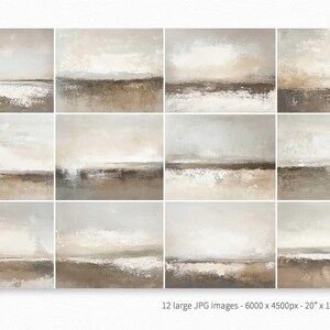 Neutral Abstract Landscapes - Earthy Beige Textures - Minimalist Art ...