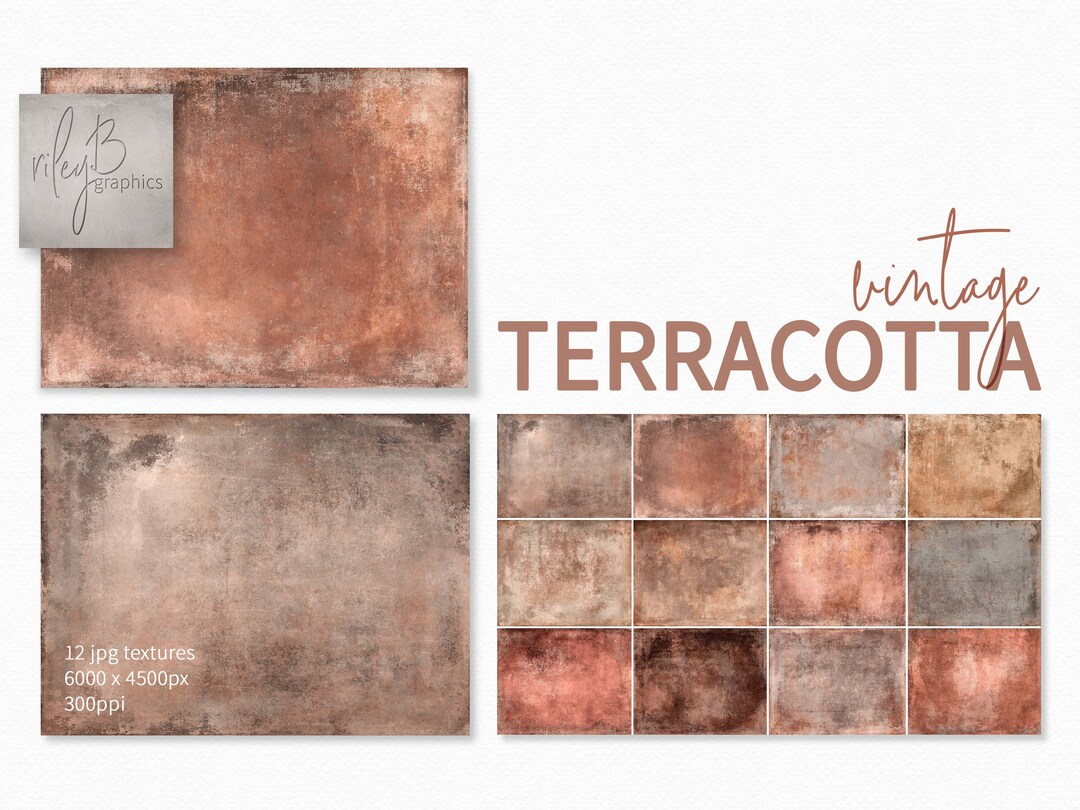Vintage Terracotta Textures - Vintage Tile Colored Backgrounds ...