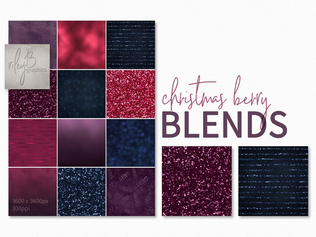 Christmas Berry Blends Backgrounds - Berry Textures - Berry Colors ...