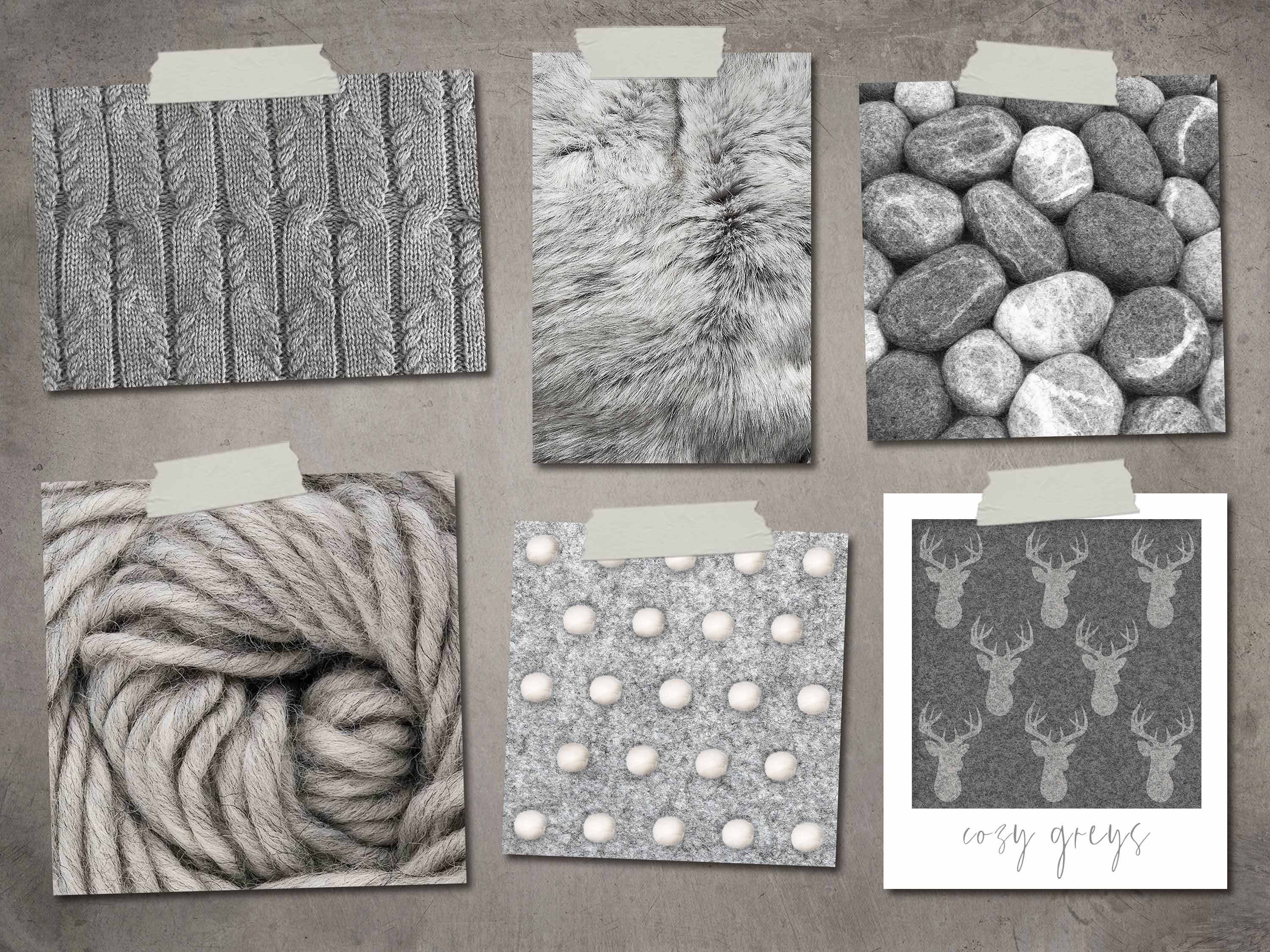 Cozy Grey Textures Grey Textures Cozy Digital Paper Cozy - Etsy