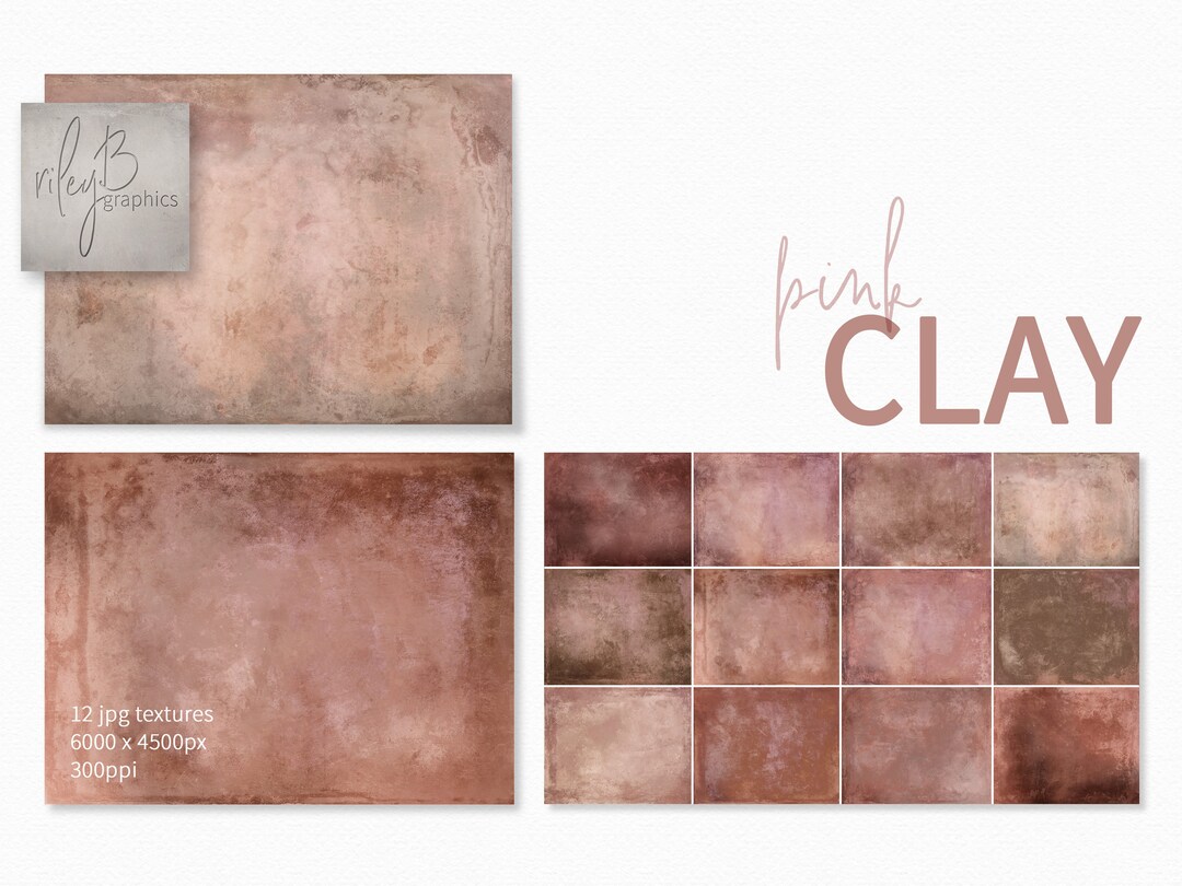Pink Clay Textures - Grunge Pink Clay Textures - Terracotta Textures ...