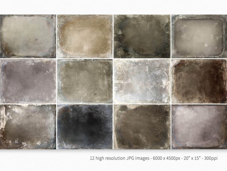 Dusty Heritage - Vintage Tin Type Textures - Brown Tone Tin Types ...
