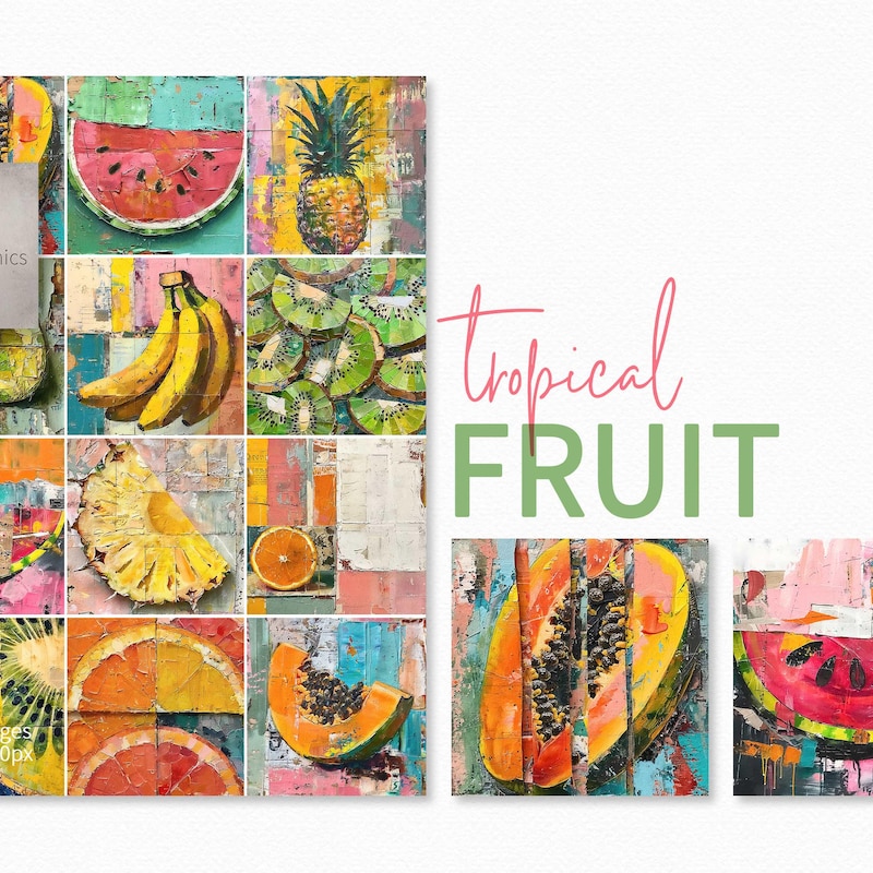 Abstract Fruit Art - Etsy