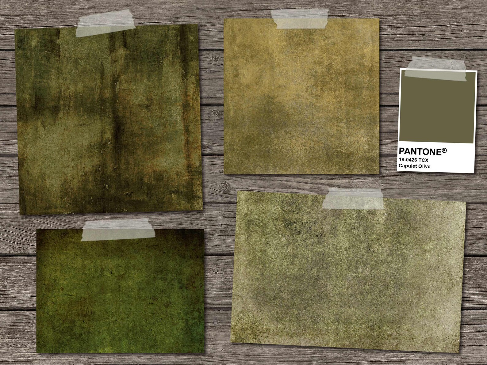 Olive Green Textures Olive Distressed Digital Paper Olive | Etsy