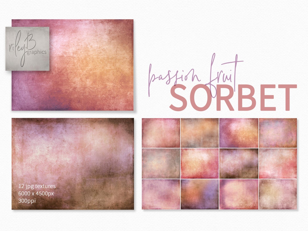 Passion Fruit Sorbet Textures - Passion Fruit Colored Backgrounds ...